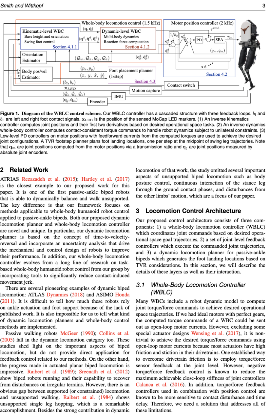 Our control architecture paper has been accepted to IJRR