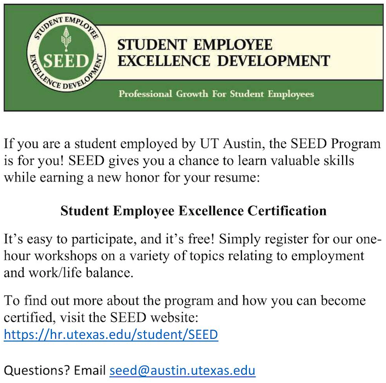 Student Employee Excellence and Development Program | THE LAH HERALD