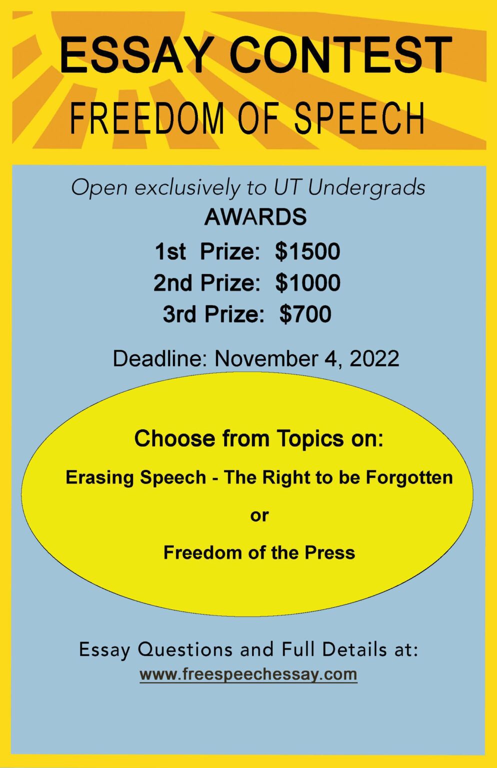 Free Speech Essay Contest | THE LAH HERALD