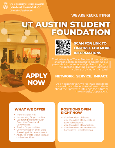 Leadership Opportunity – University of Texas Student Foundation | THE ...