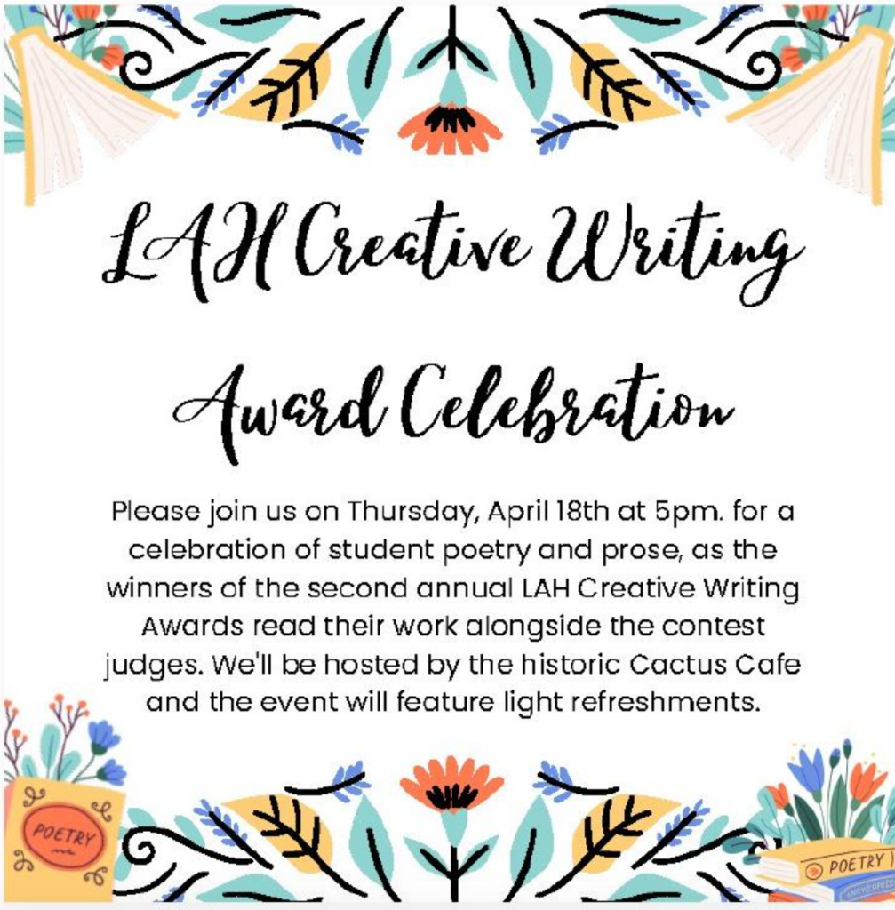 LAH Creative Writing Award Celebration | THE LAH HERALD