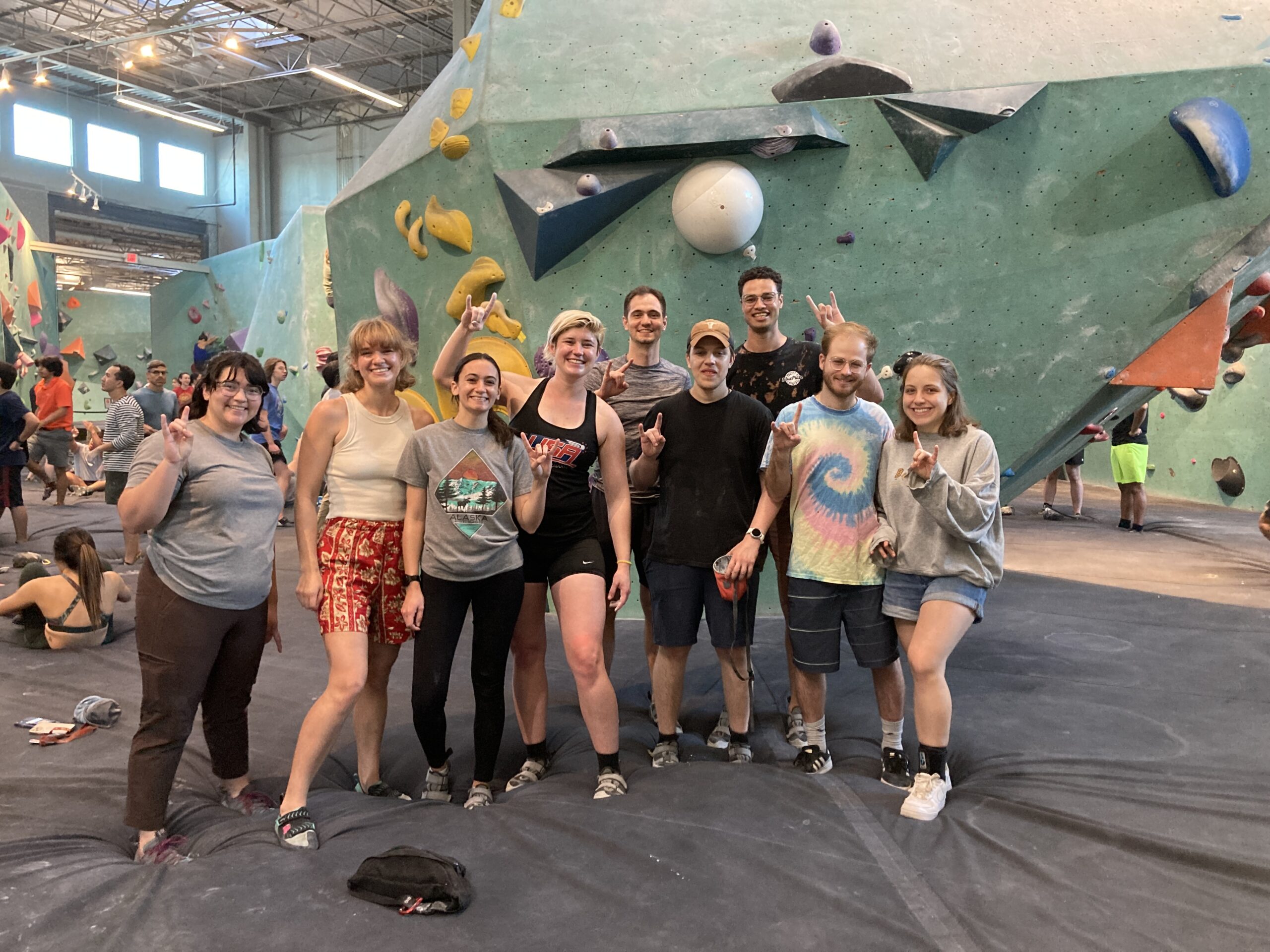 Climbing at Austin Bouldering Project
