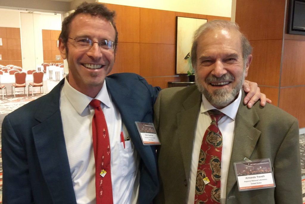 Alan Kuperman with RERTR founding director, Dr. Armando Travelli