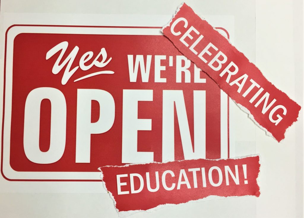 "Yes, We're Celebrating Open Education!" Exhibit