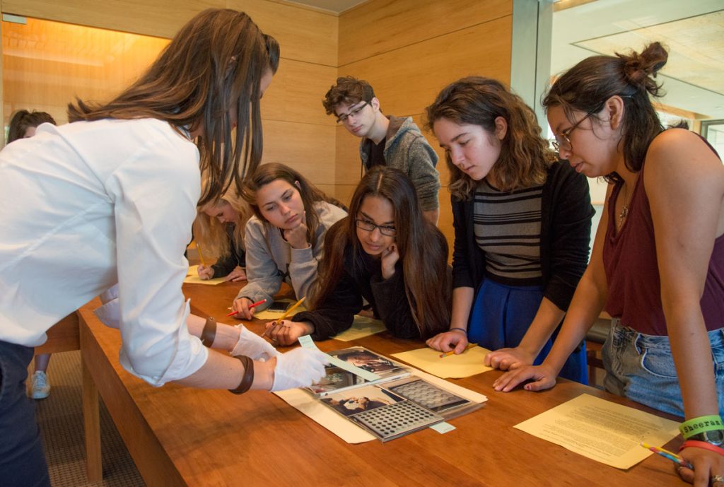 Teaching with collections in a large-format undergraduate class