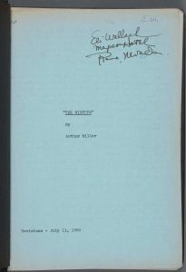 Arthur Miller at the center of a network of Ransom Center collections