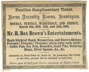 Rare ephemera shows legacy of Henry “Box” Brown