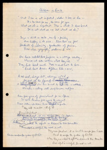 Archive of Poet James Fenton Acquired