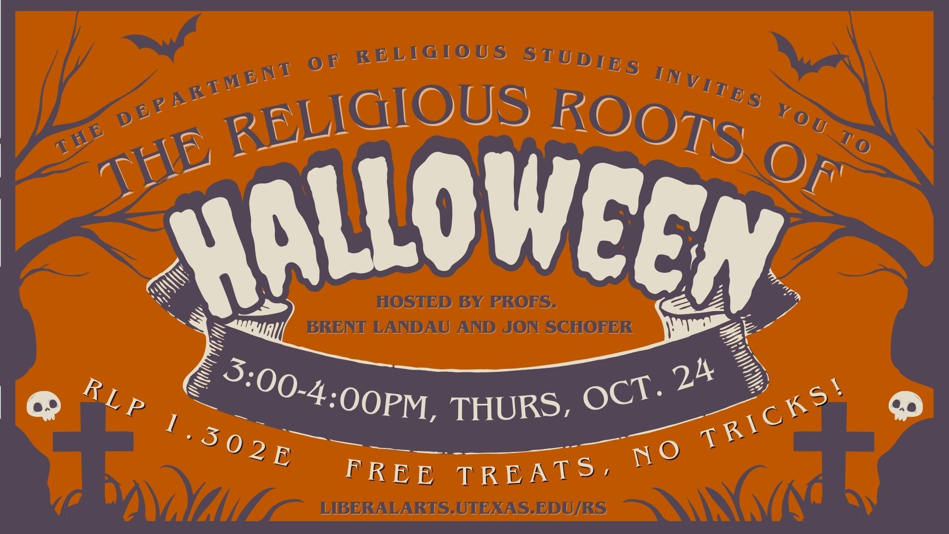 Department of Religious Studies Event – The Religious Roots of Halloween
