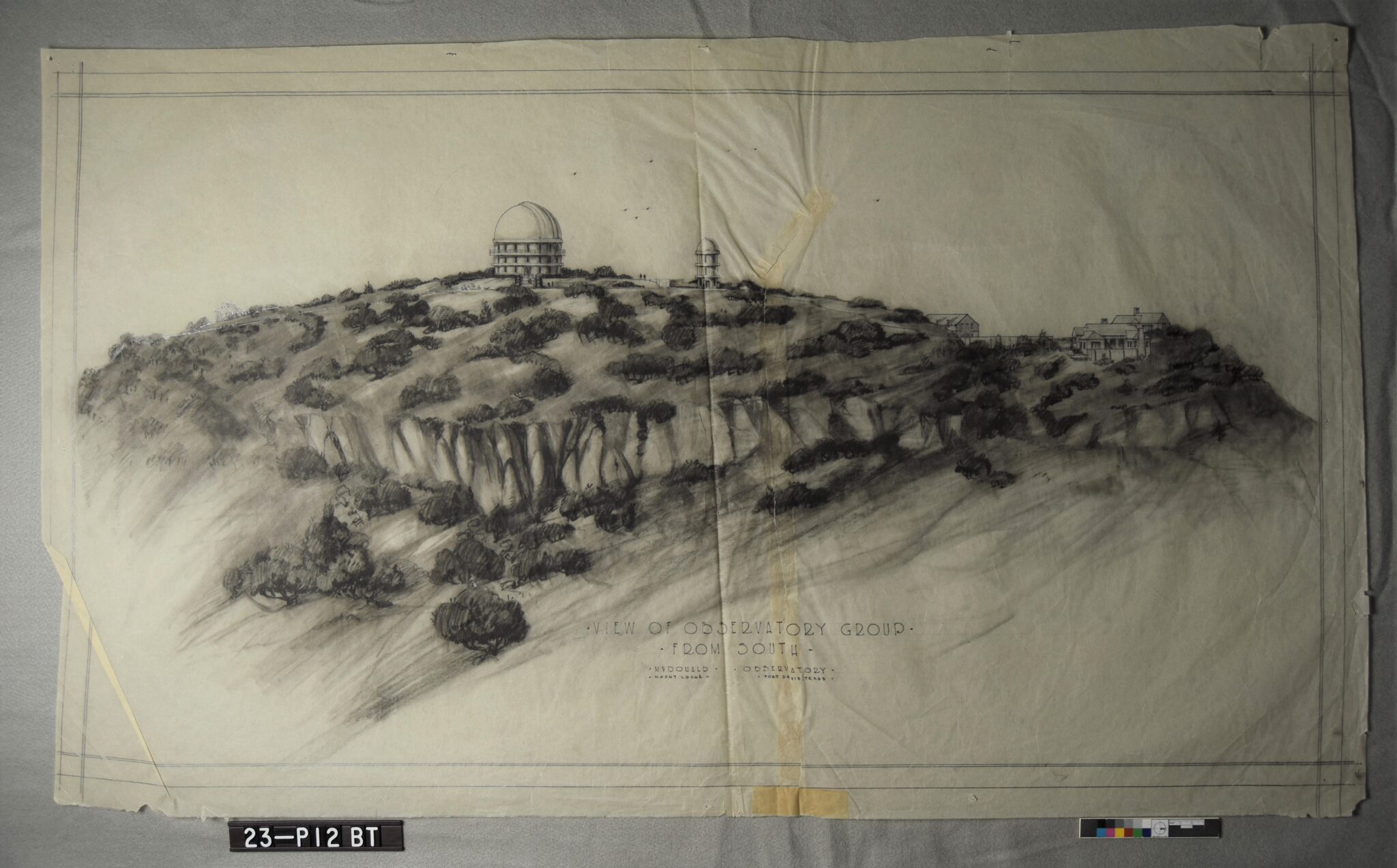Conservation Treatment: McDonald Observatory Drawing | Sarah Norris