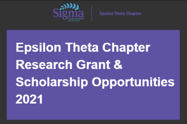 Epsilon Theta Chapter Research Grant & Scholarship Opportunities 2021