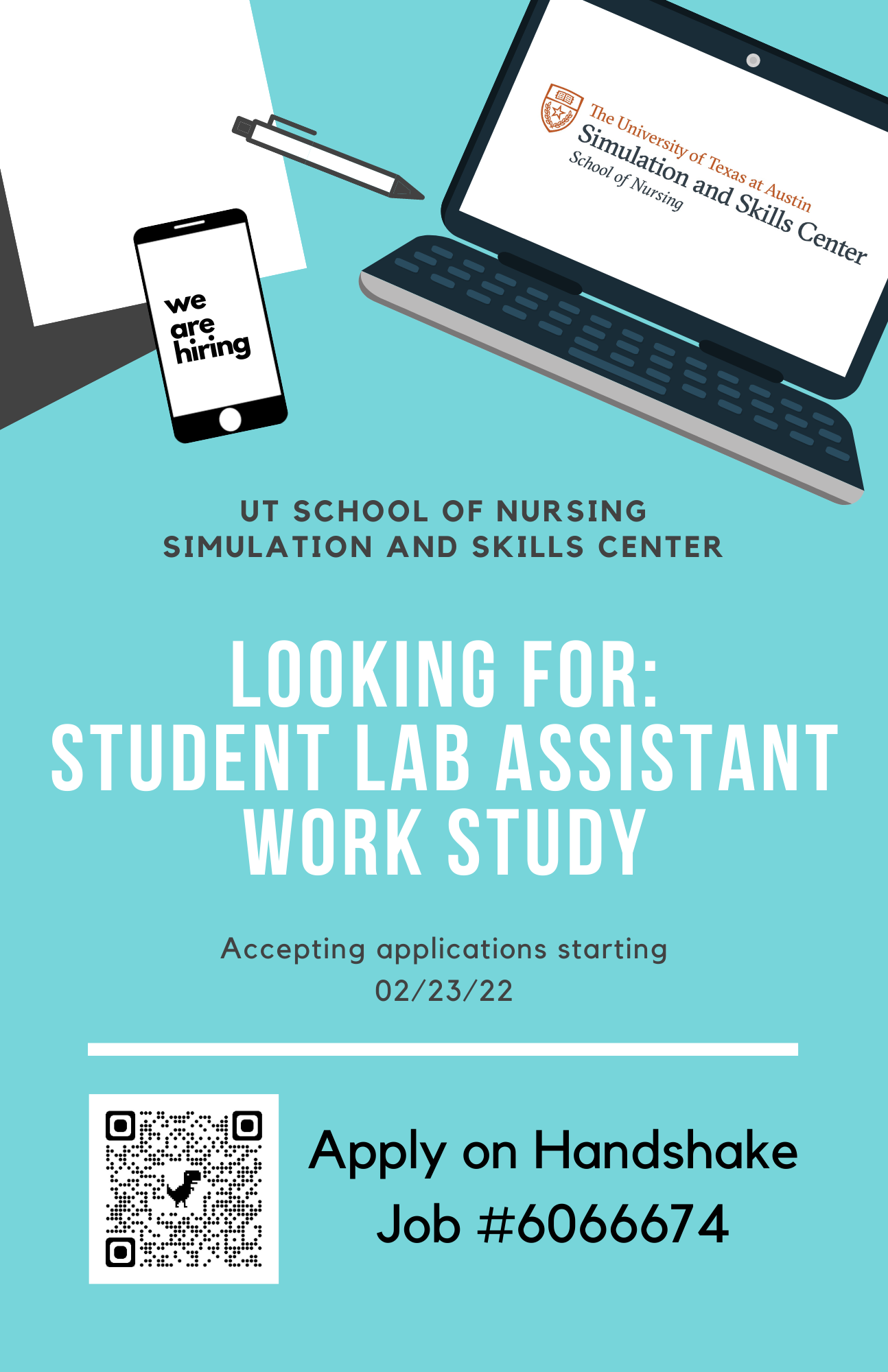 SSC – Work Study Student Assistant Position