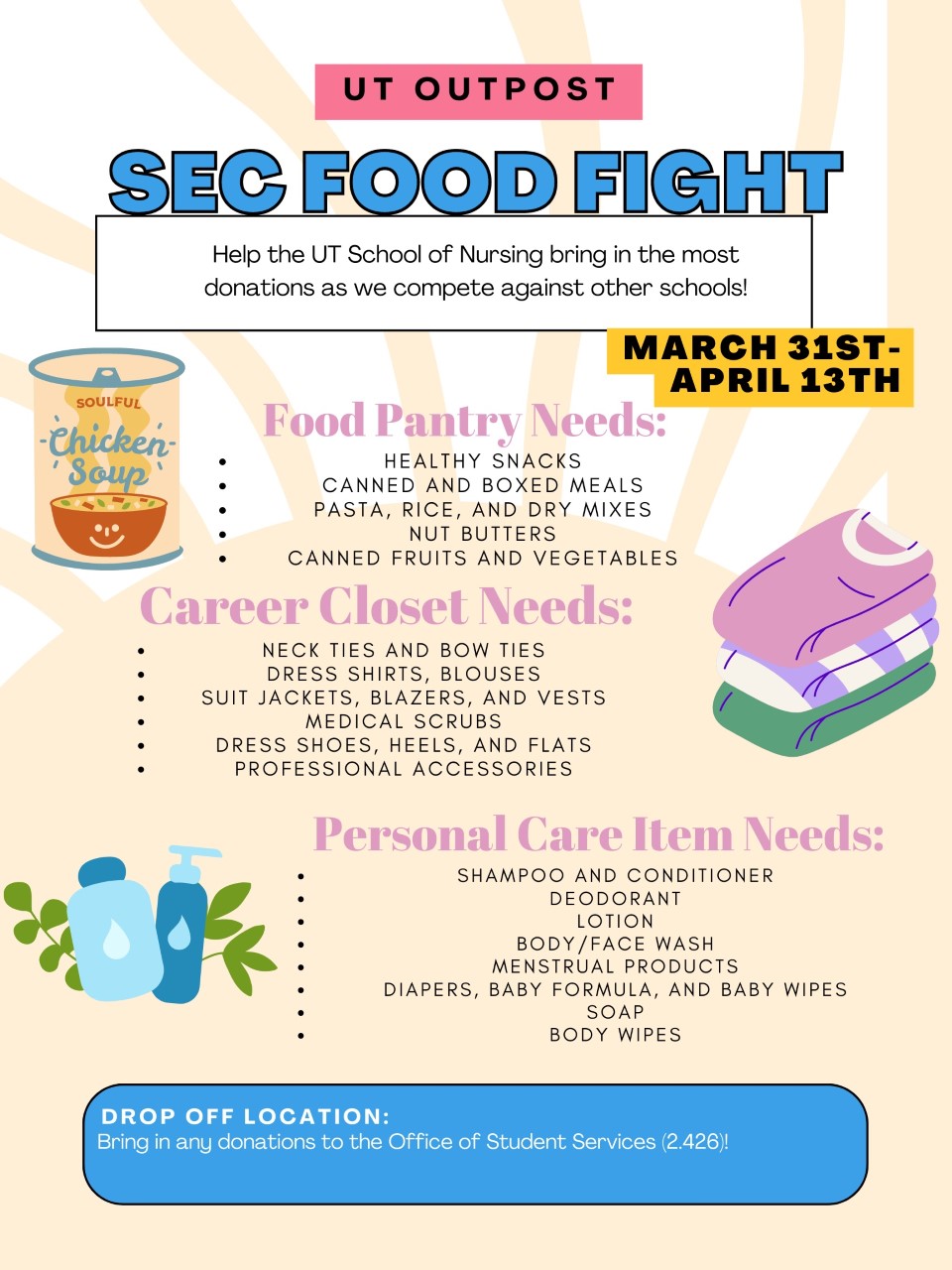 SEC Food Fight! ~ Longhorn Nurses Fight Hunger!