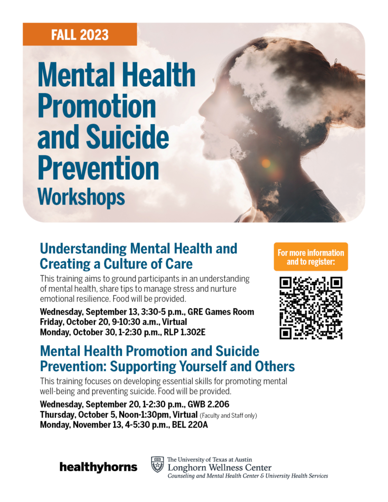 Learning Opportunity: Mental Health Promotion & Suicide Prevention