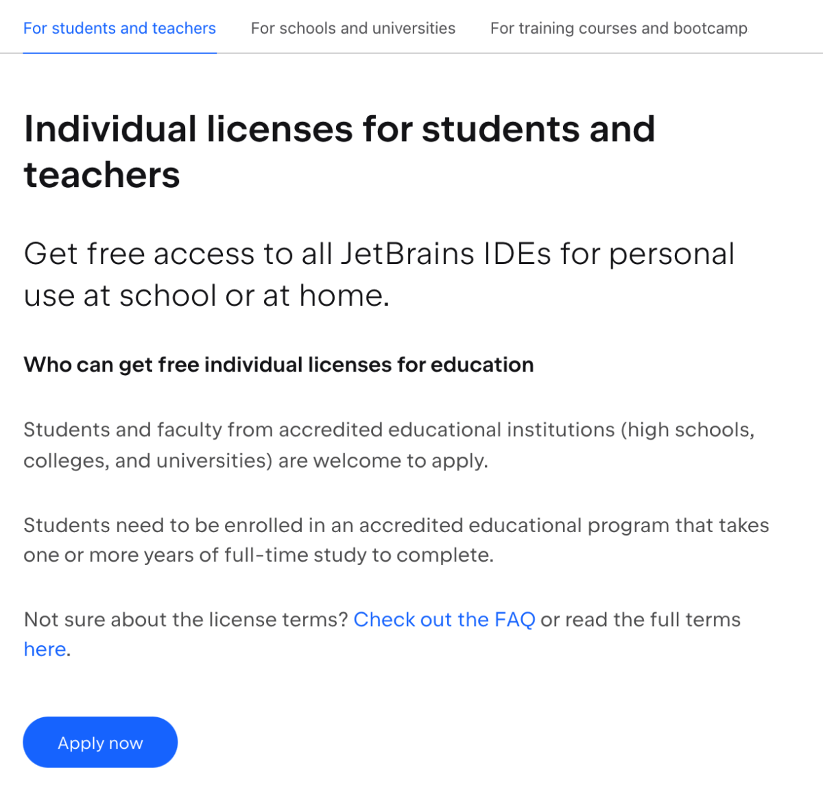 JetBrians Student License – BME 303 Introduction to Computing