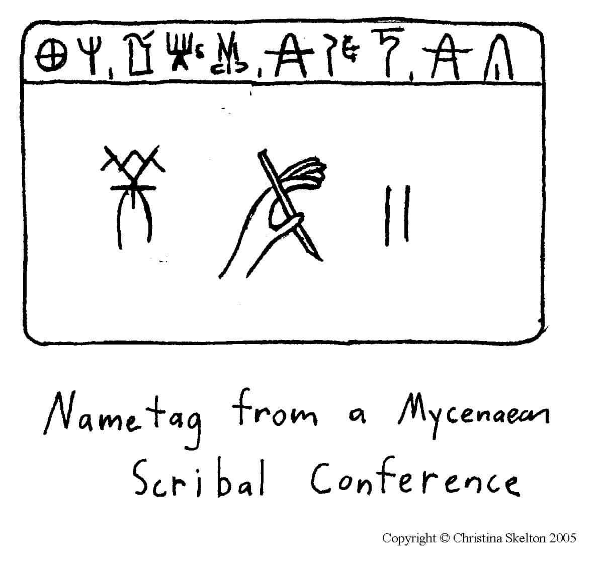 Mycenaean Nametag – Christina Skelton | Tom Palaima's Homepage