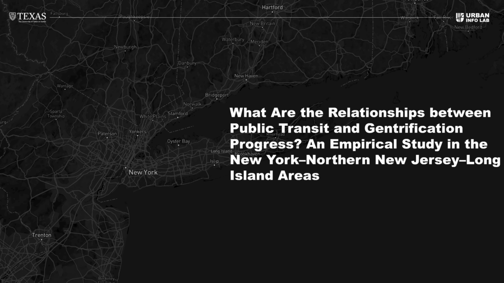 What Are the Relationships between Public Transit and Gentrification Progress? An Empirical ...