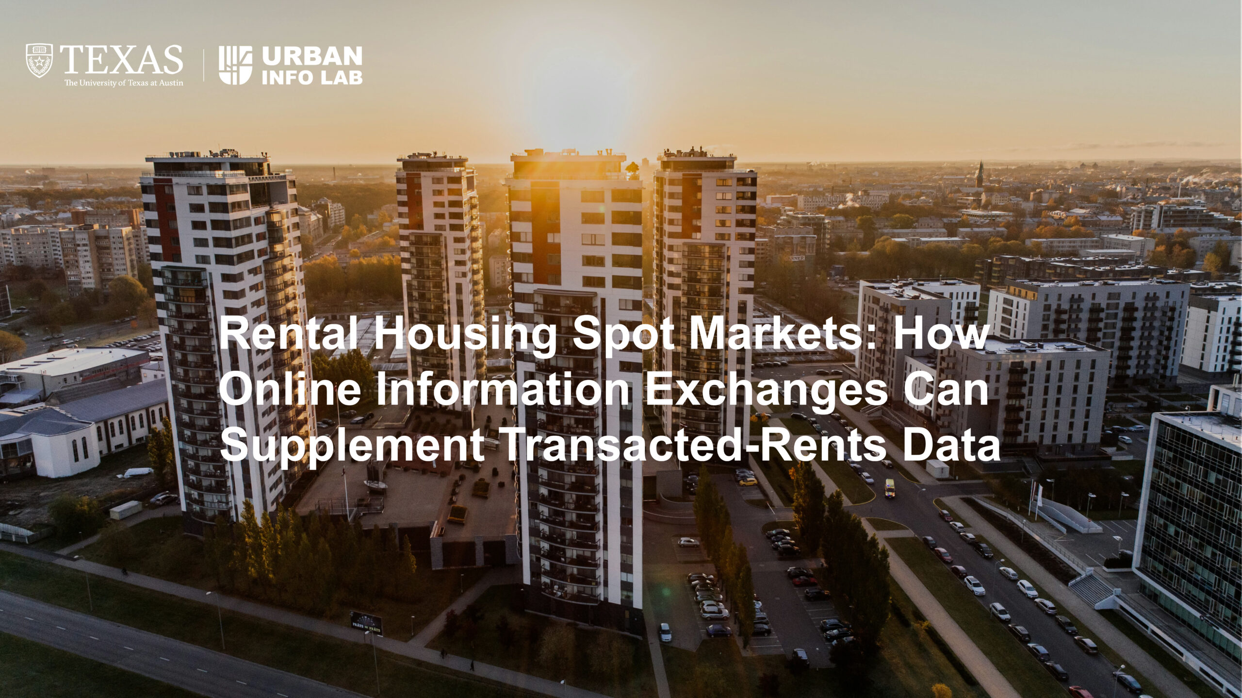 Rental Housing Spot Markets: How Online Information Exchanges Can ...